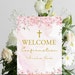Girls Confirmation Party Welcome Sign, Cherry Blossom Confirmation Sign ...