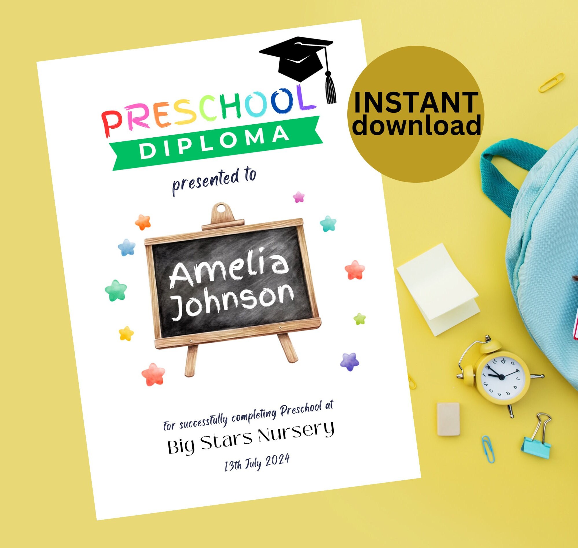 Preschool Graduation Booklet Graduation Program Editable Template for ...