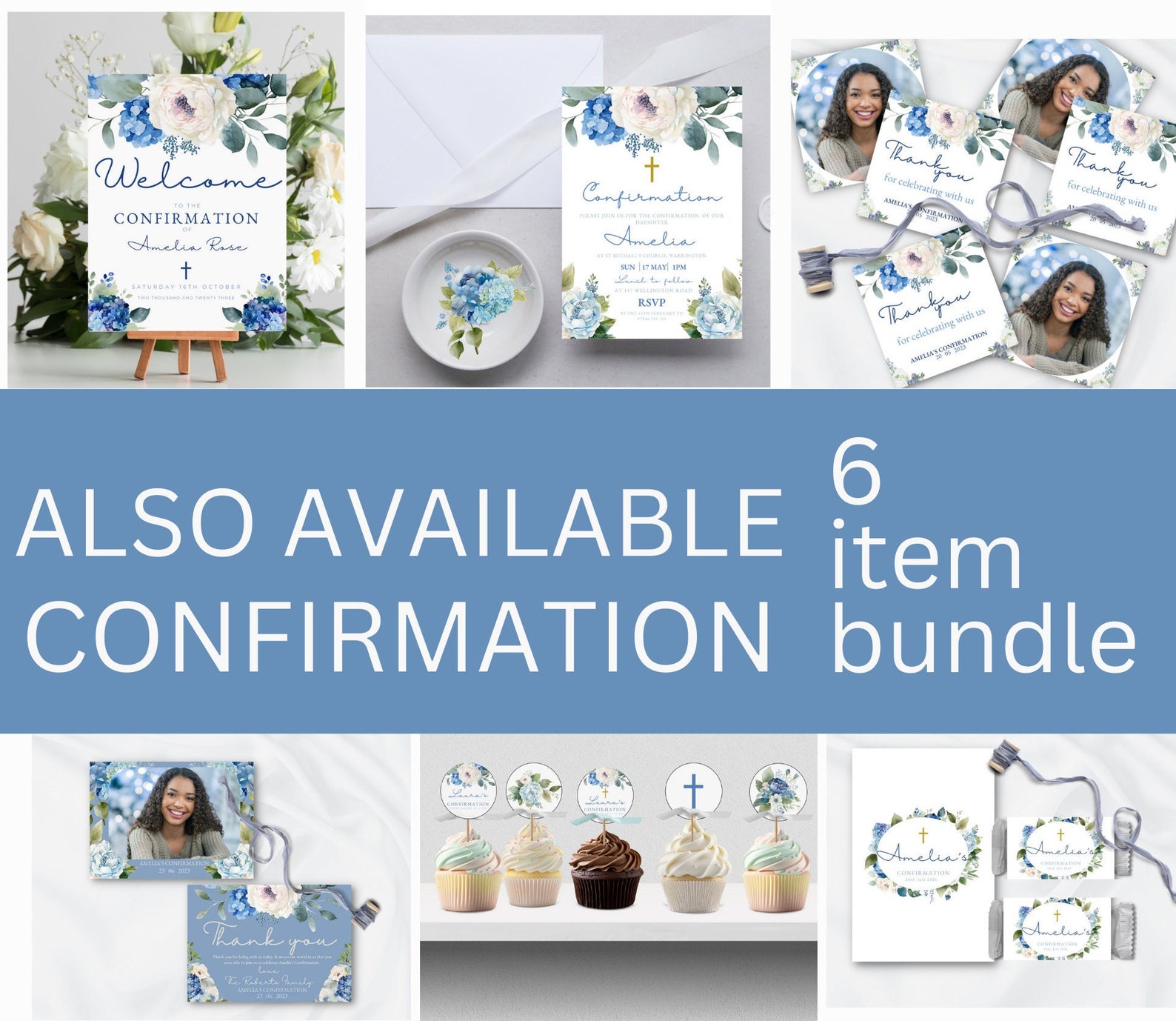 Girls Confirmation Party Welcome Sign, Cherry Blossom Confirmation Sign ...