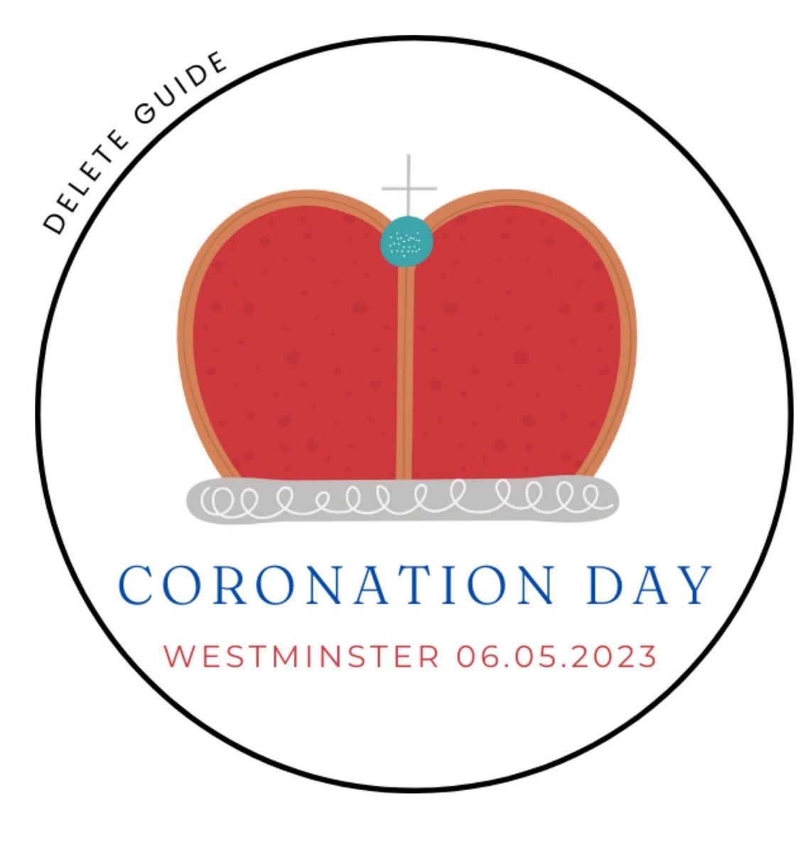 Printable Kings' Coronation Cupcake Toppers Template, Editable ...