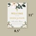 Printable Dedication Welcome Sign Floral Welcome Sign Girls - Etsy