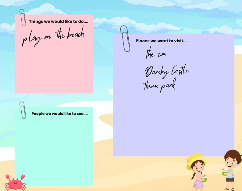 Summer Holiday Planner, School Holiday Planner, Family Calendar, 6 Week ...
