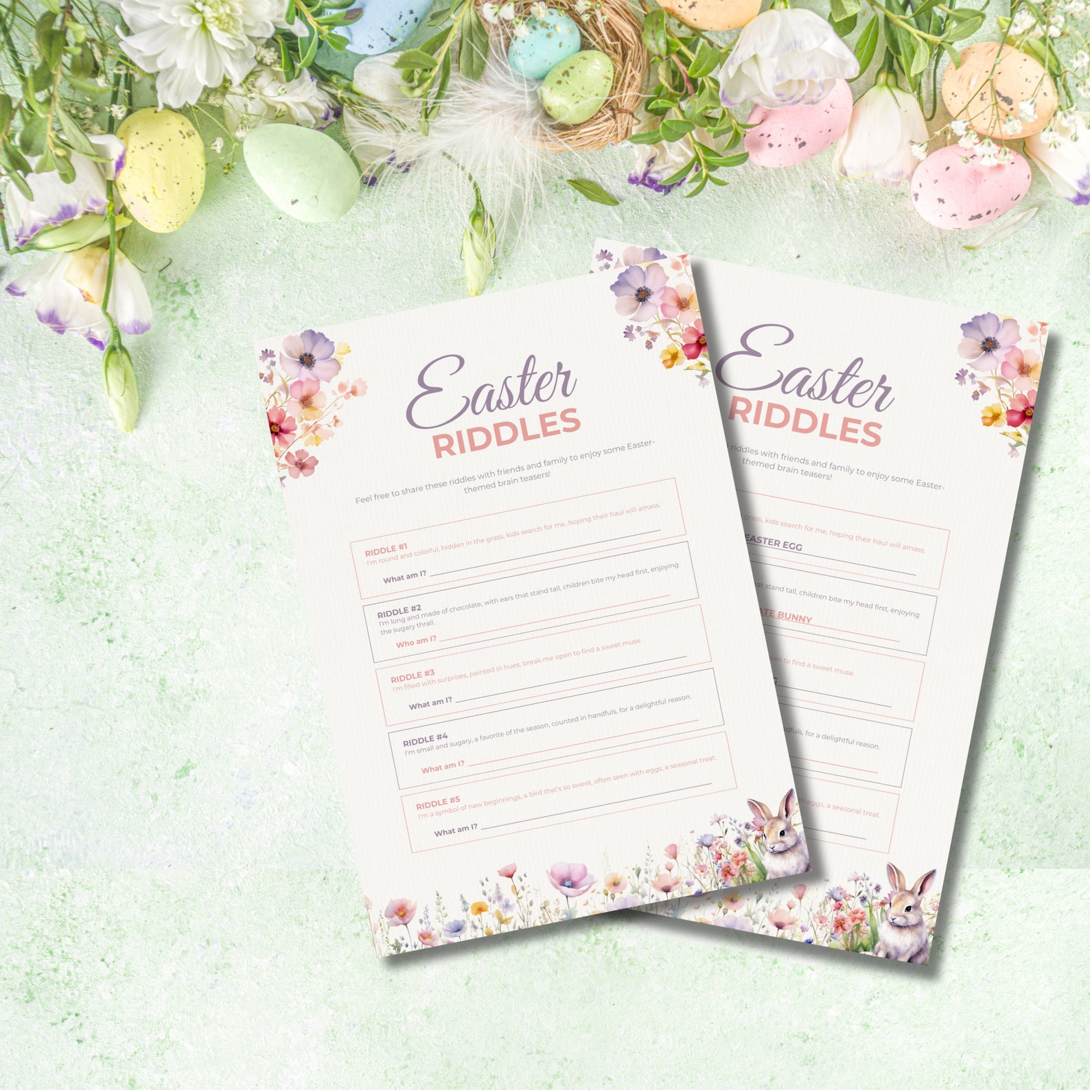 Easter Activity Pack for Kids Classroom Party Easter Brunch Family Game ...