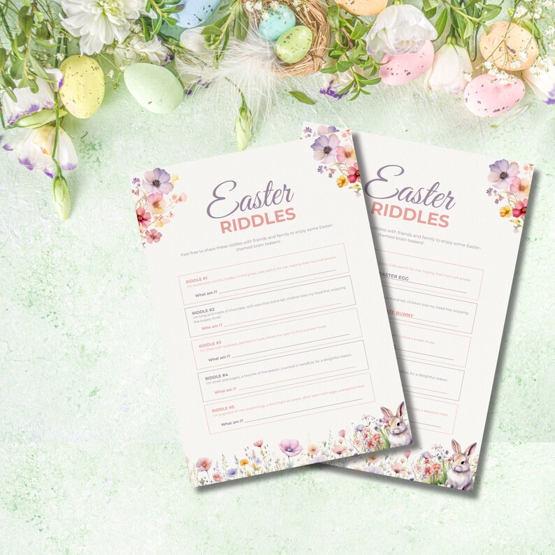 Easter Activity Pack for Kids Classroom Party Easter Brunch Family Game ...