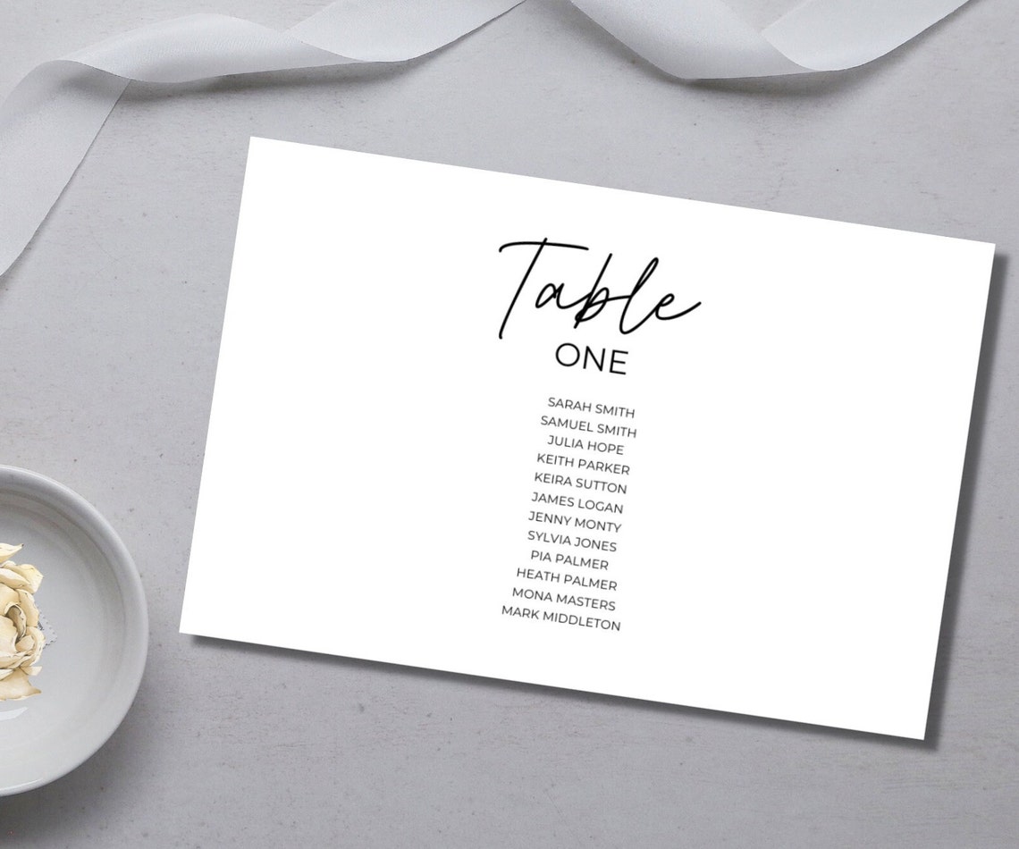 Birthday Party Seating Chart, Wine Bottle Label Seating Chart, Modern ...