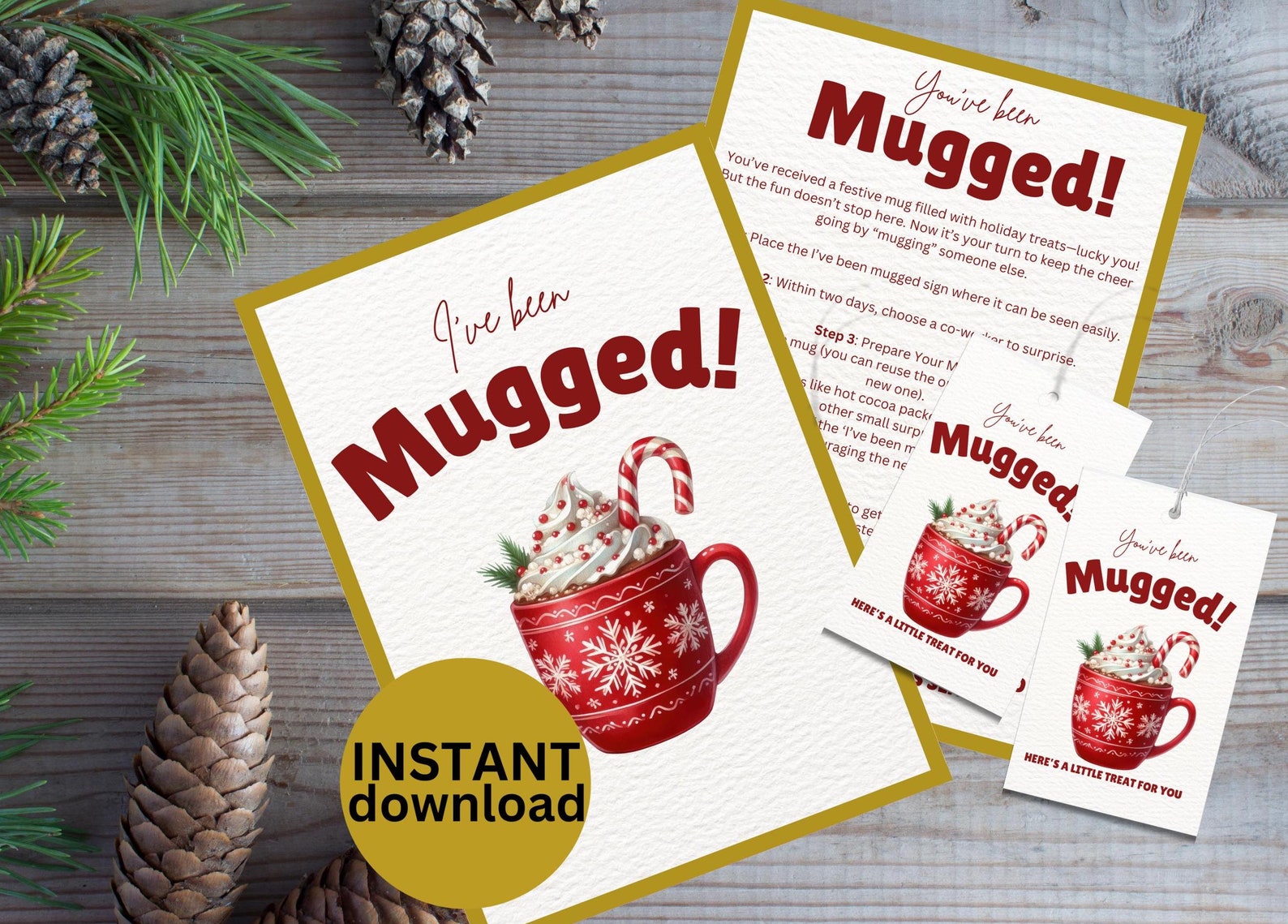 We've Been Jingled Editable Template Christmas Game Printable Holiday ...