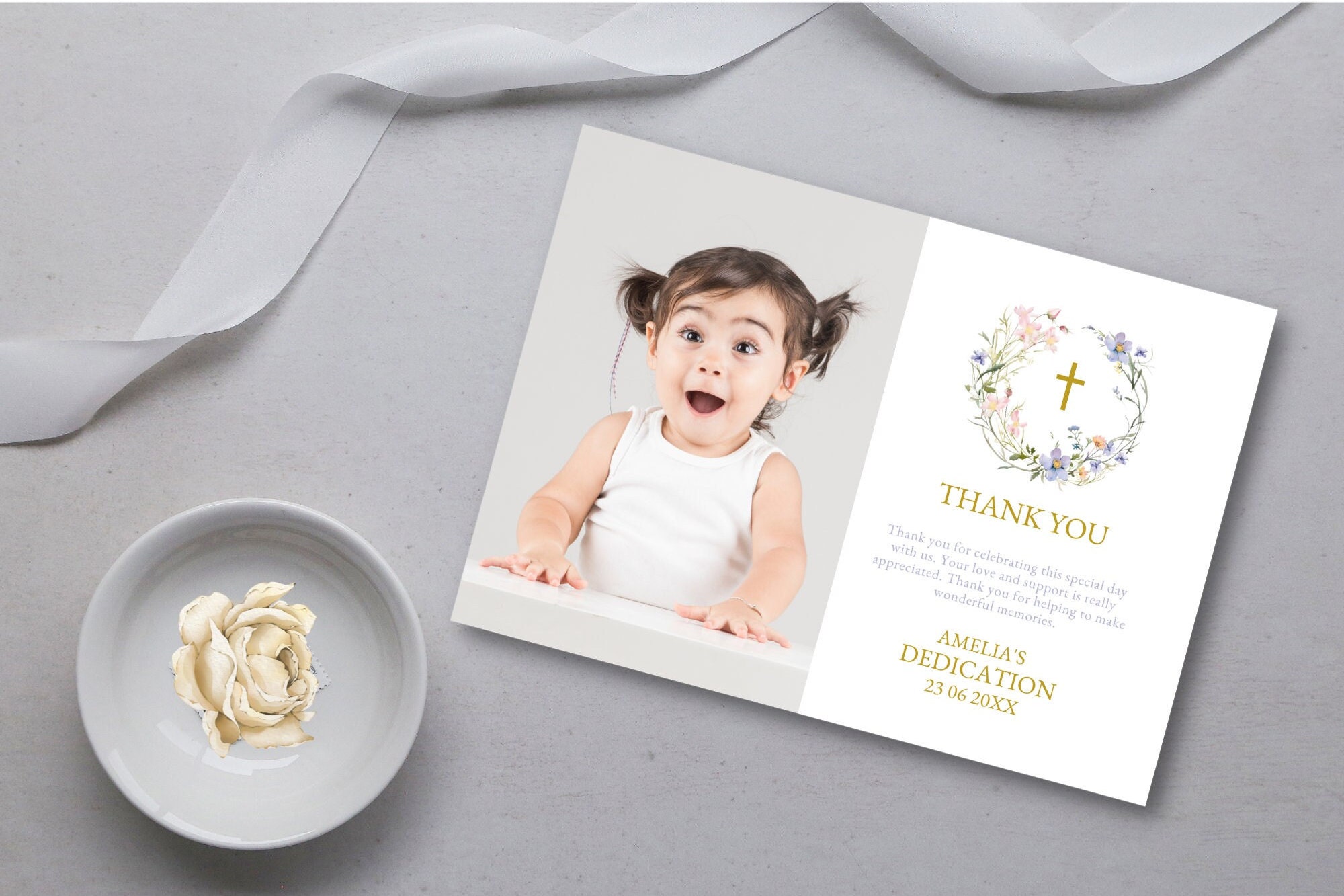 Girls Confirmation Invitation Rustic, 100% Editable Confirmation ...