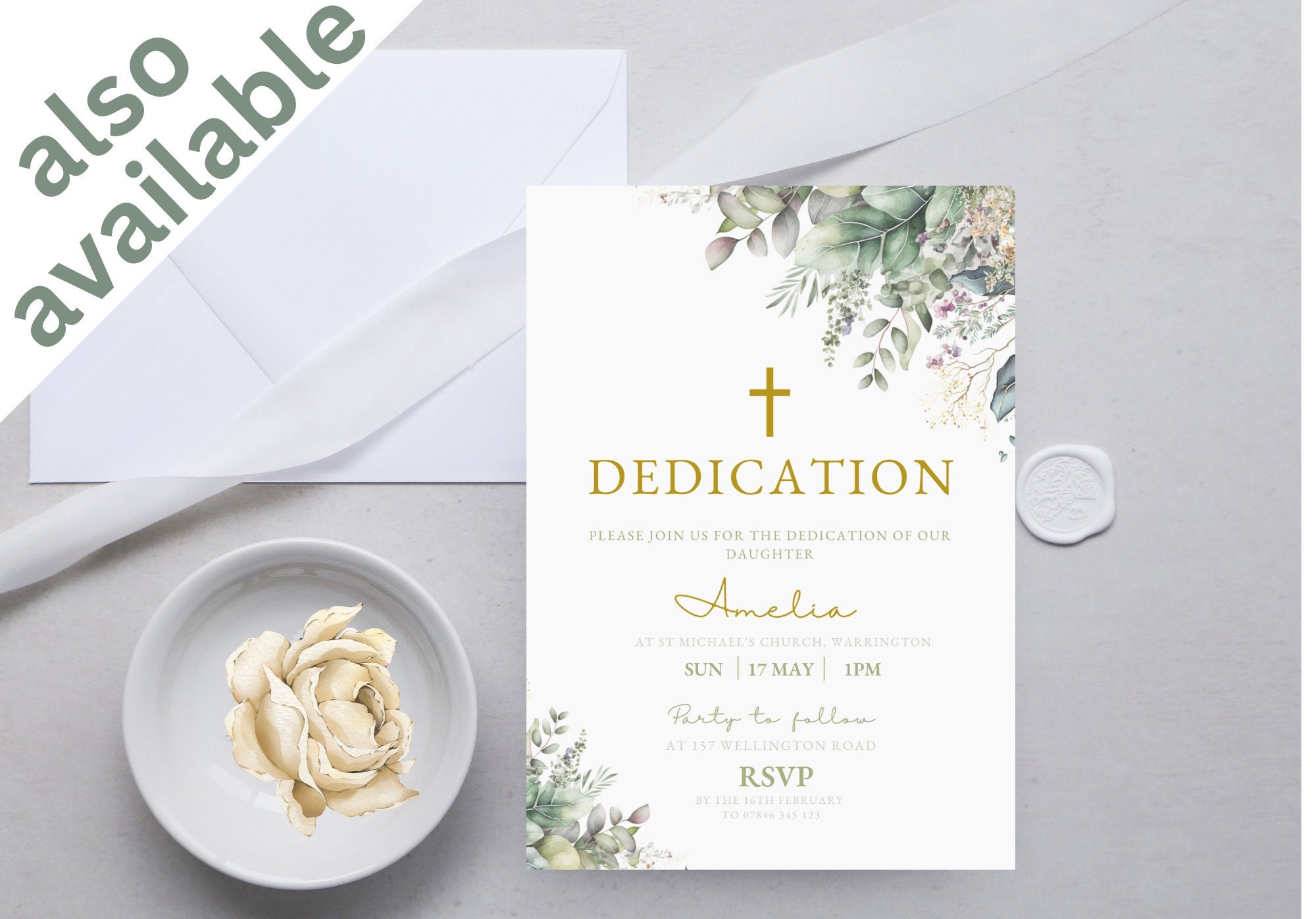 Printable Dedication Welcome Sign, Floral Welcome Sign, Girls ...