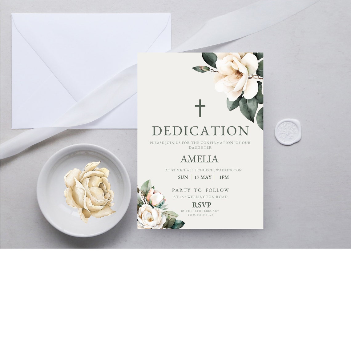 Printable Dedication Welcome Sign Floral Welcome Sign Girls - Etsy