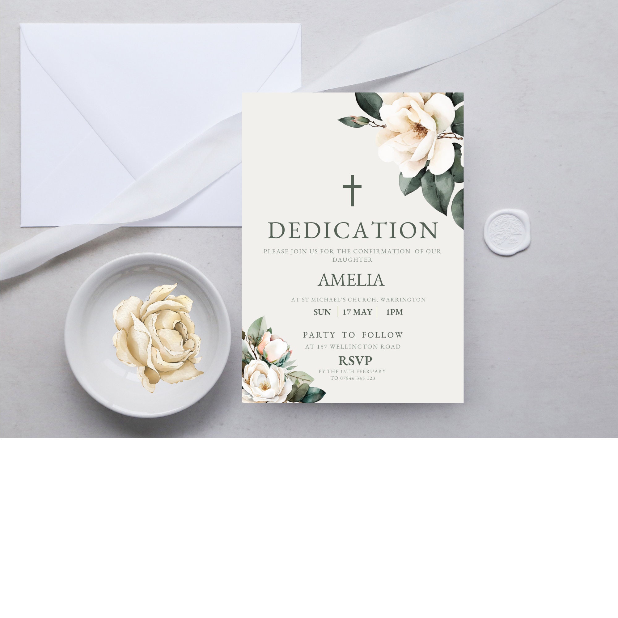 Printable Dedication Welcome Sign Floral Welcome Sign Girls - Etsy