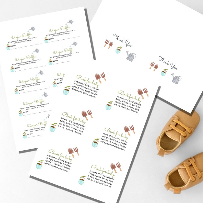 Little Sprout Baby Shower Games Little Sprout Baby Shower Bundle ...