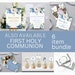 First Holy Communion Welcome Sign, Greenery 1st Communion Sign ...