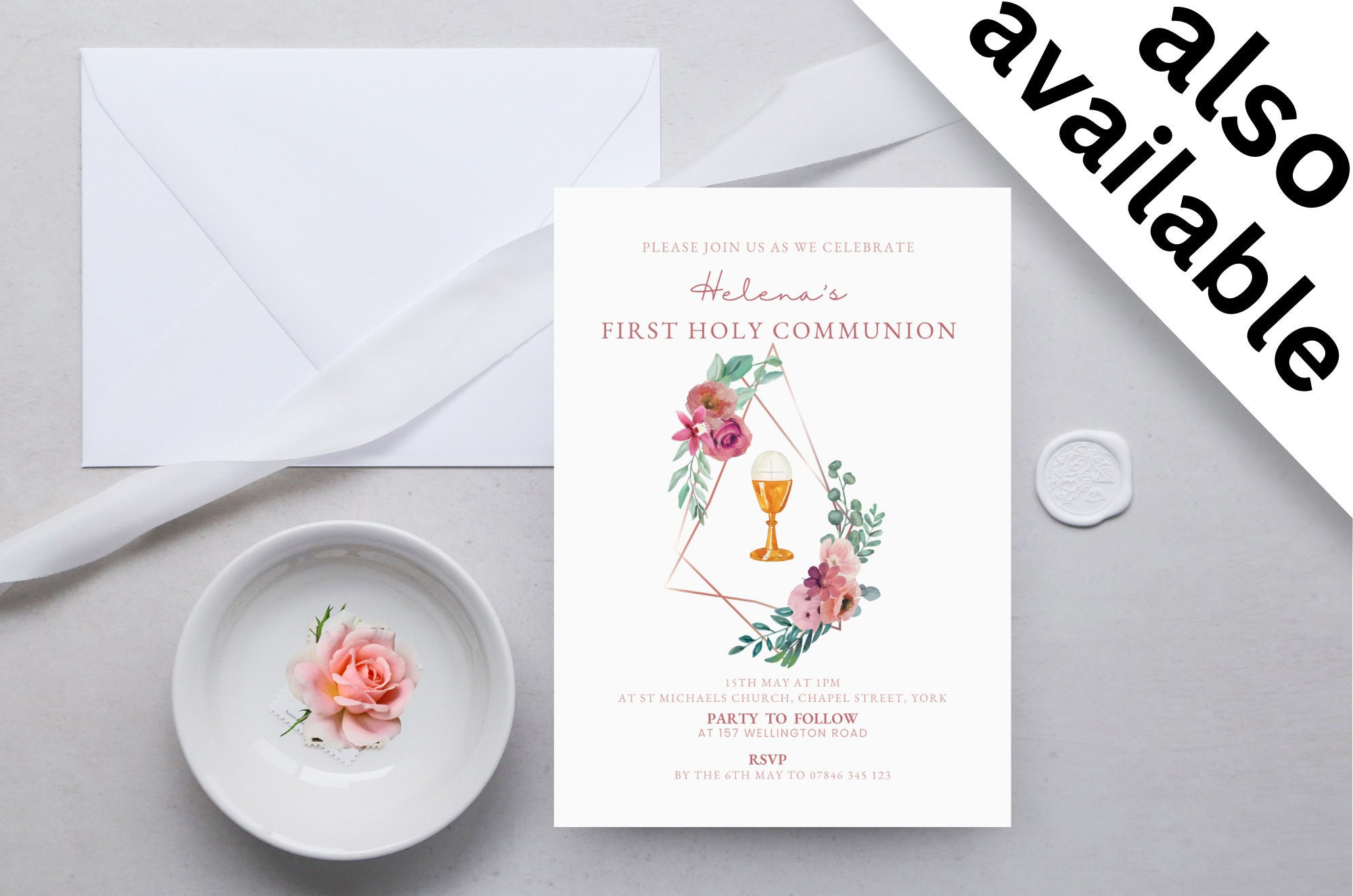 Minimalist First Holy Communion Welcome Sign, Modern 1st Communion Sign ...