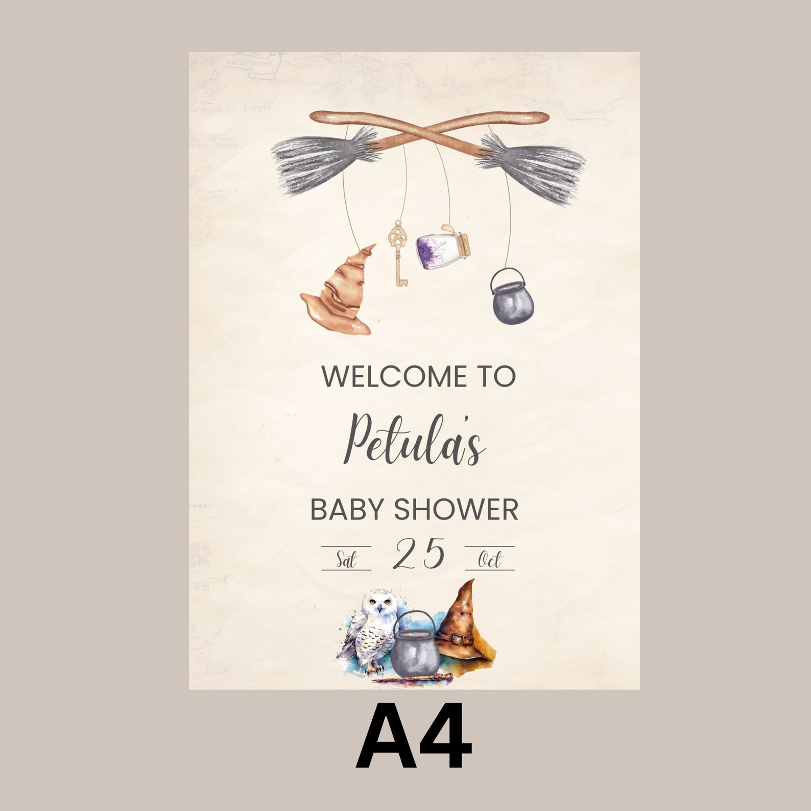 Wizard Baby Shower Welcome Sign Magic School Baby Shower Wizard Baby ...