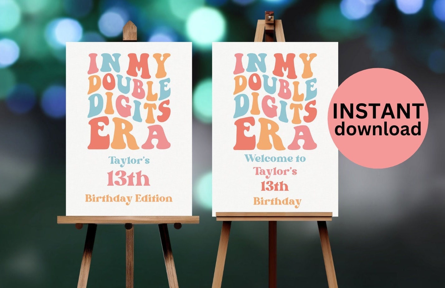 In My Double Digits Party Decor in My Double Digits Era Party Sign ...