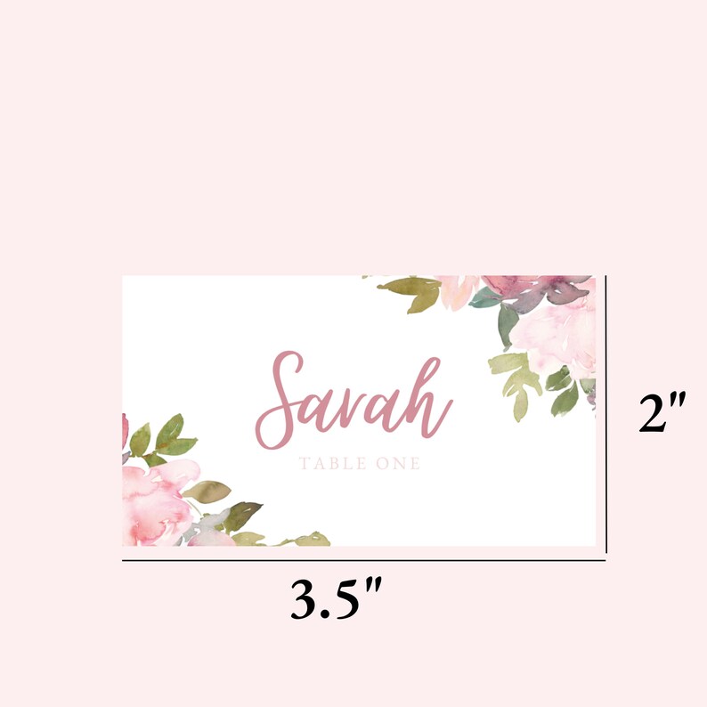 Canva Seating Chart Kit, Printable Blush Pink Floral Confirmation Seat ...