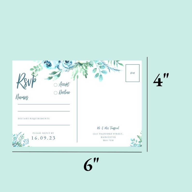 Printable Baptism RSVP Card Baptism Invite Rsvp Postcard - Etsy