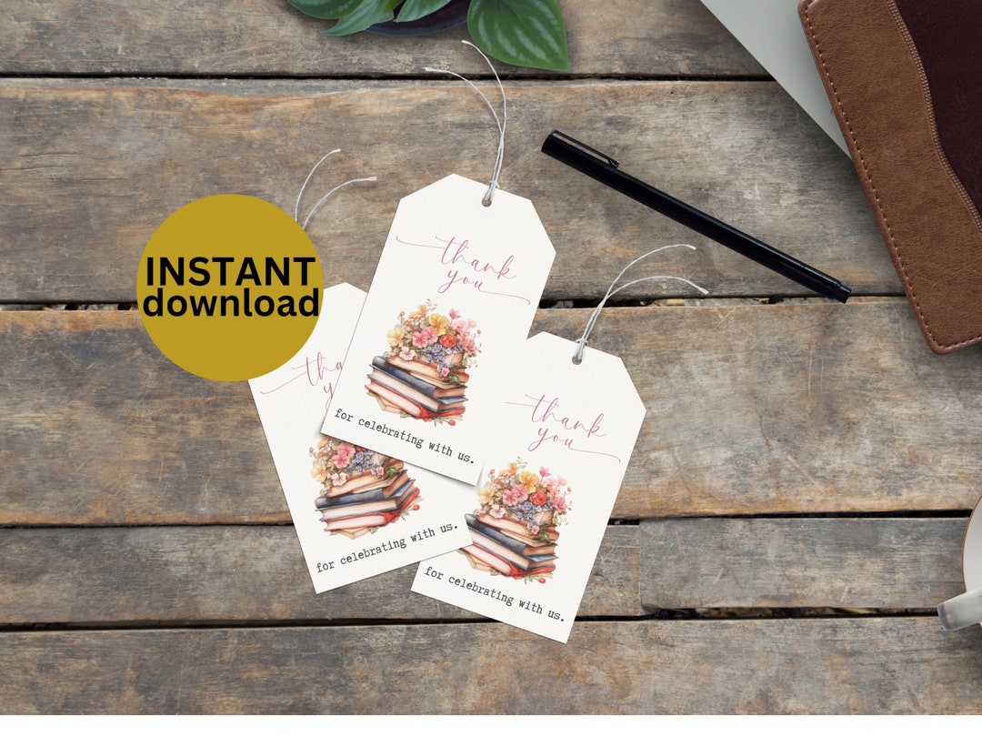 A New Chapter Tag Storybook Baby Shower Tag Once Upon A Time Printable ...