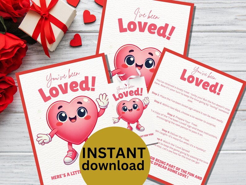 Valentine's Day Word Search Puzzle: Printable Kids Activity (digital ...