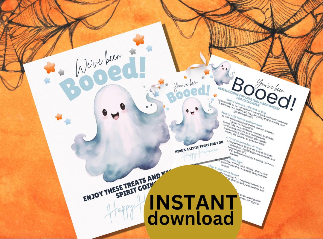 PRINTABLE You’ve Been BOOED Cardcustom Boo Basket Kit Editable ...