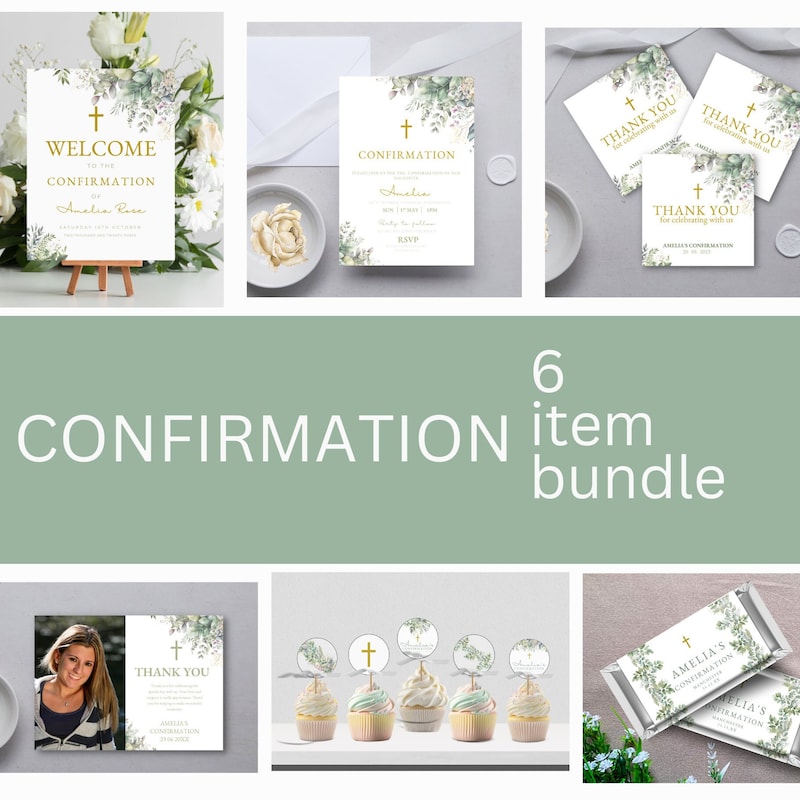 Confirmation Cake Topper - Etsy