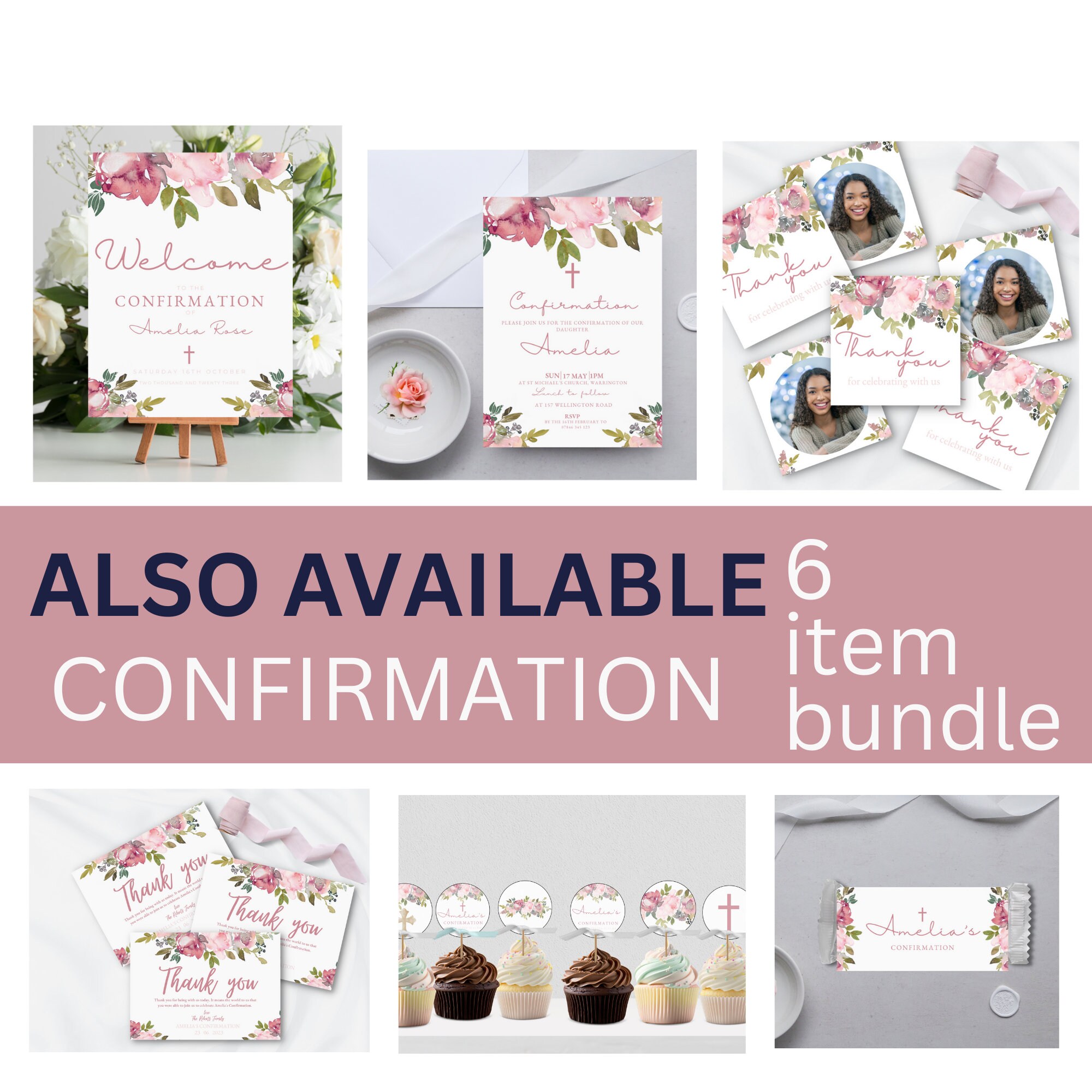 Minimalist Confirmation Welcome Sign, Modern Confirmation Sign, Boy ...