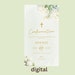 Editable Confirmation Invite Green and Gold Confirmation Invite Floral ...