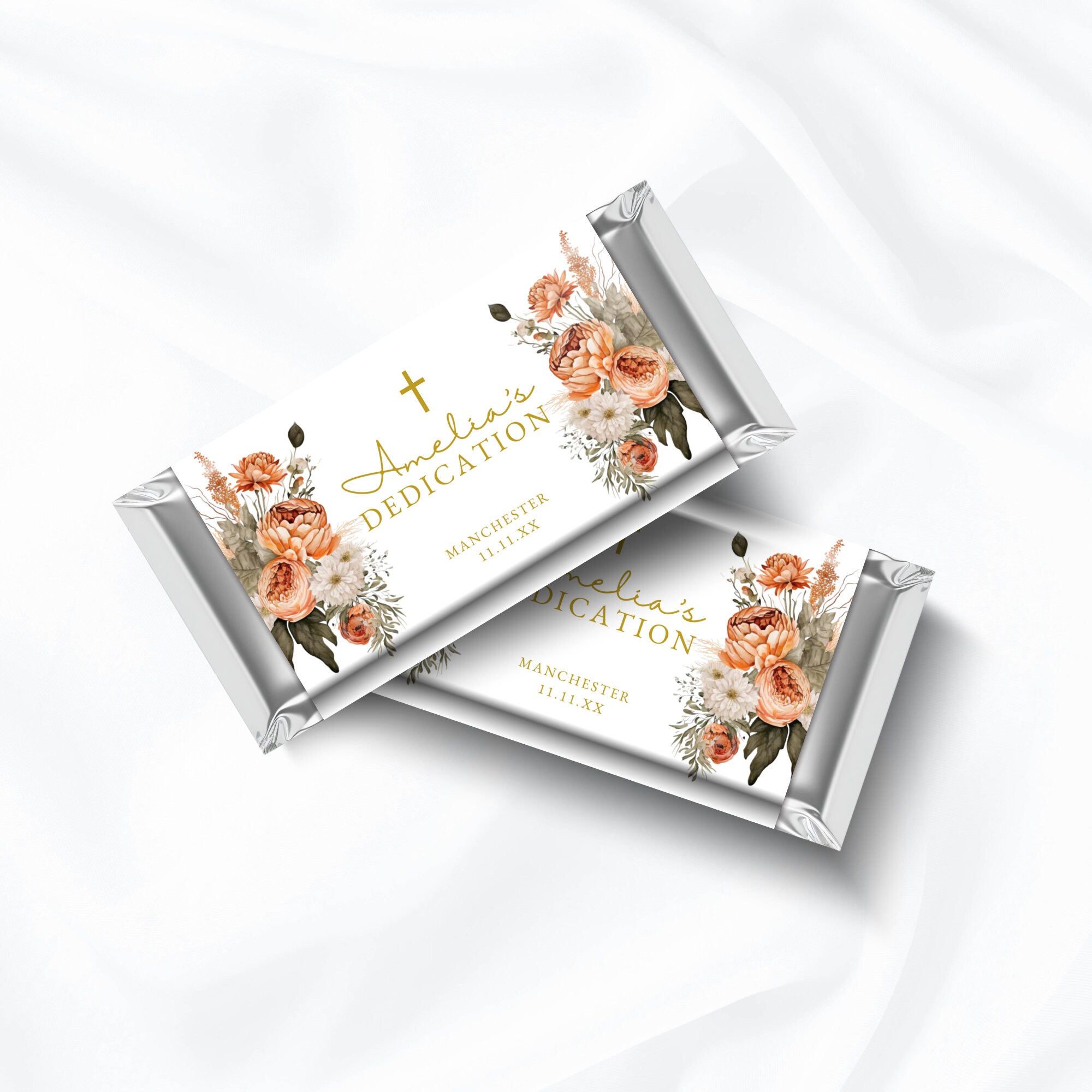 100% Editable, Custom Hang Tags, Dedication Favor Tag, Printable Gift ...