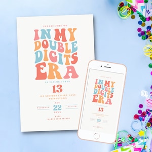 In My Double Digits Party Decor in My Double Digits Era Party Sign ...