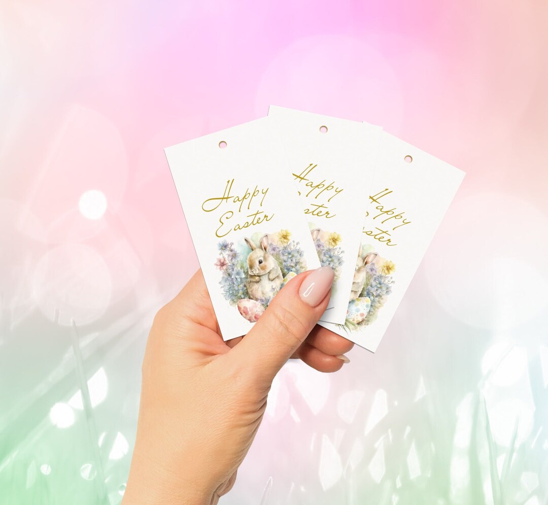 Easter Egg Hunt Tag Easter Bunny Printable Tag Bunny Bait Tags Happy ...