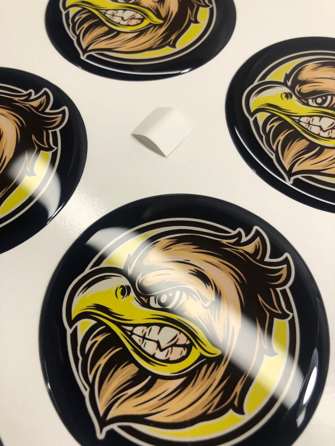 Domed Badge Decal 3D Car Sticker Wheel Center Decal Domed Wheel Sticker ...