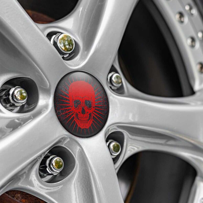 Rim Hub Cap Decal Center Wheel Sticker Self-adhesive Silicone - Etsy
