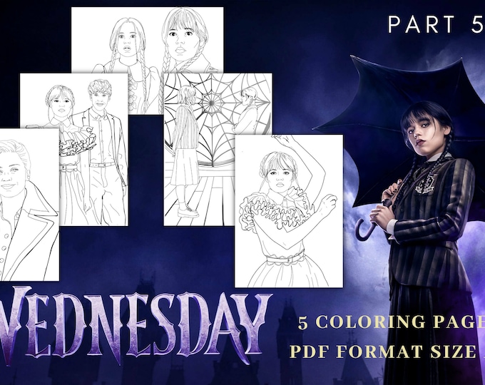 Wednesday Addams Sketch Digital Download - Etsy