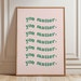 You Matter Digital Print • Trendy Pink and Green Mental Health Poster ...