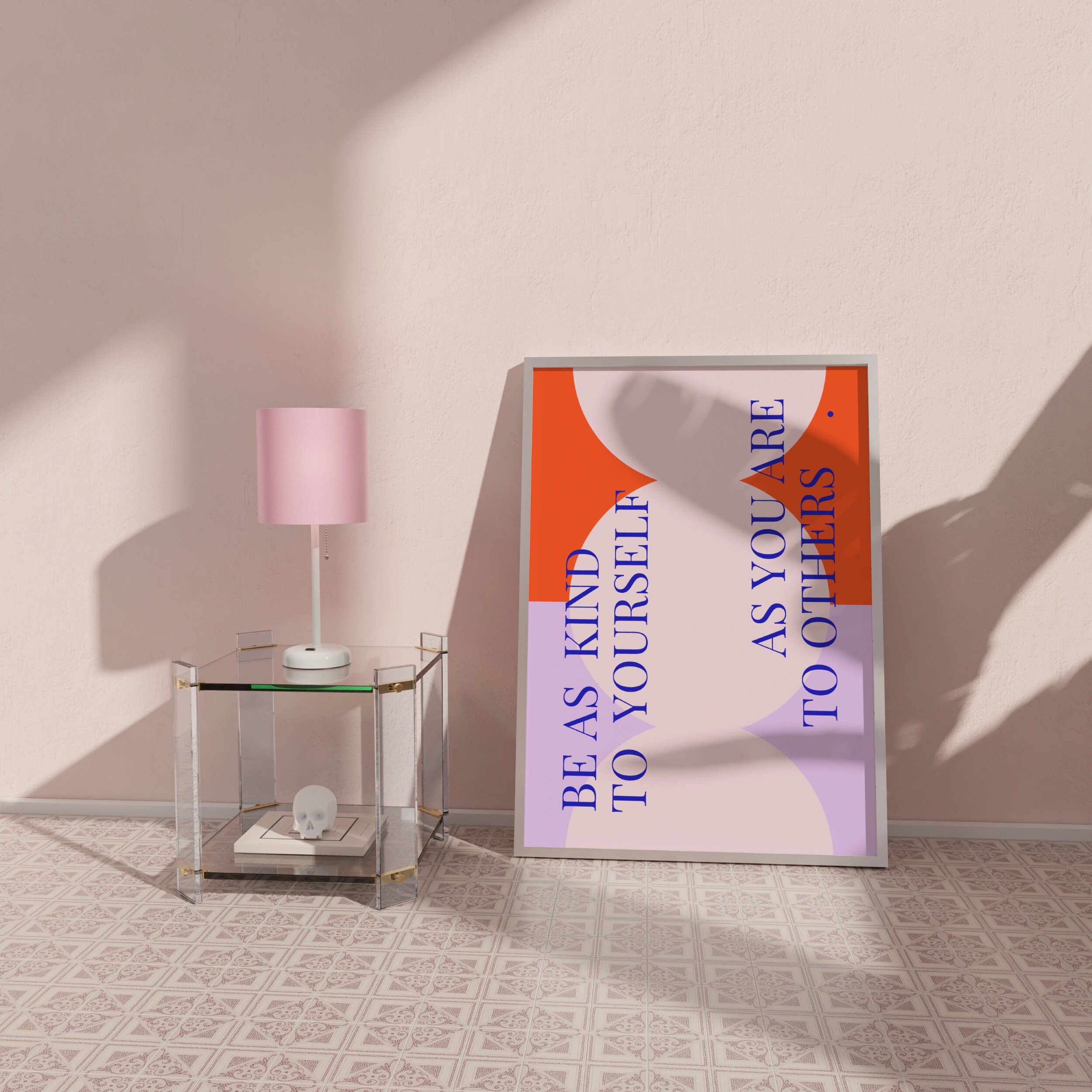 Be Kind Poster Mental Health Wall Art Self Love Self Care Motivational ...