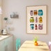 Funky Grocery Items Poster • Colorful Food Art Prints • Cute Kitchen ...
