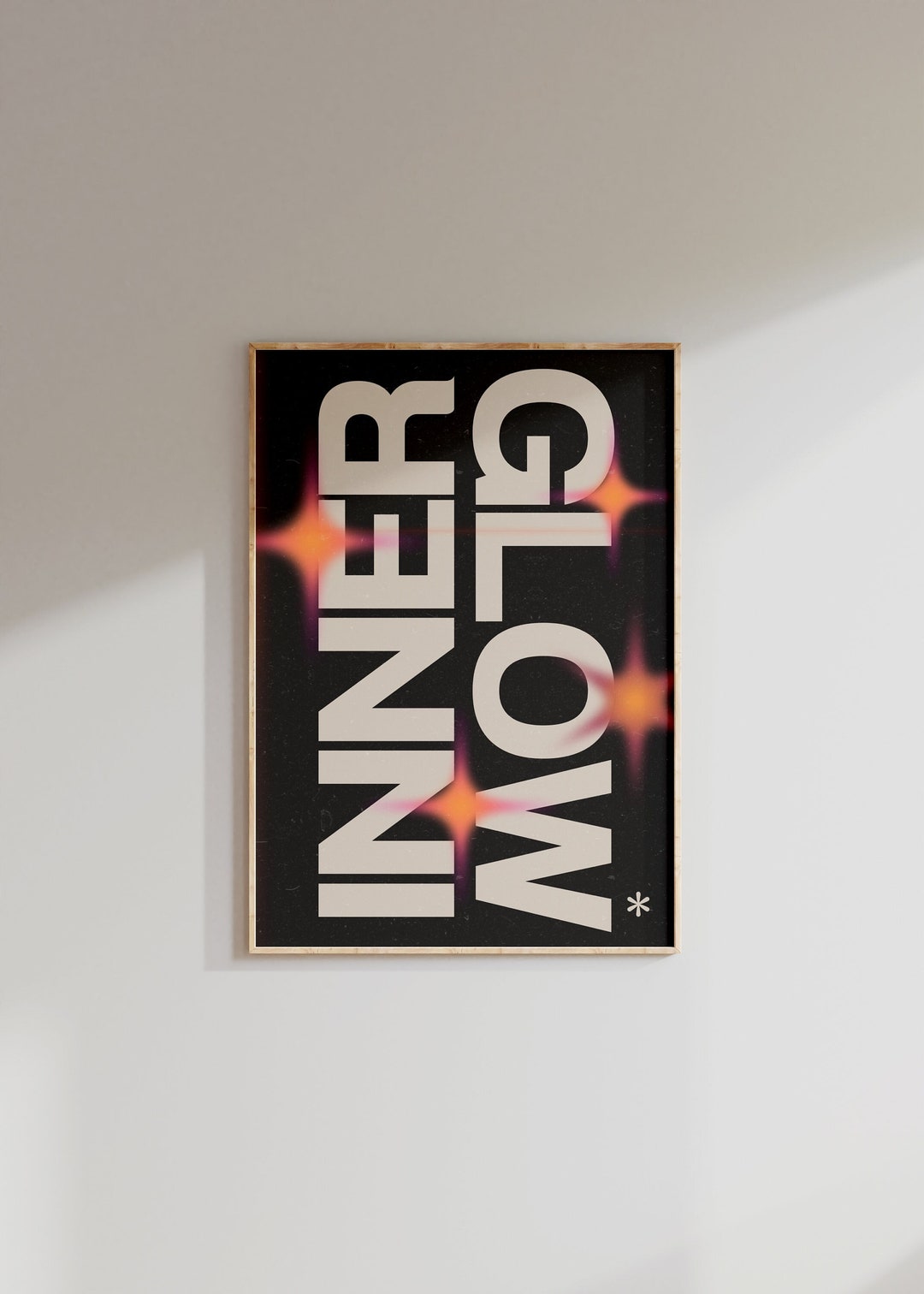 Retro Y2K Aesthetic Print • Self Love Inner Glow Poster • Feminist Wall ...
