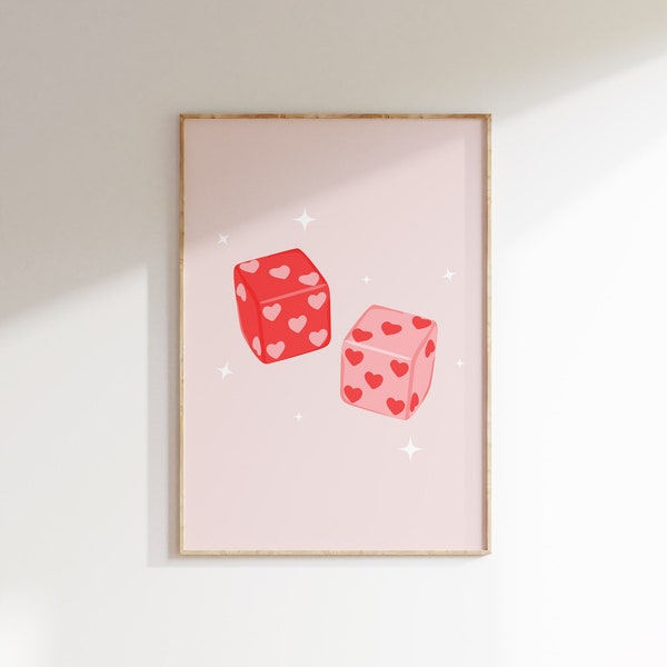 Pink Dice - Etsy
