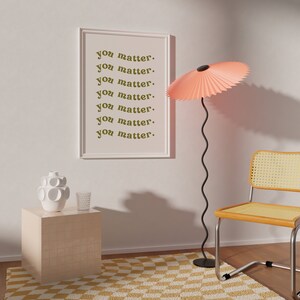 You Matter Digital Print • Mental Health Retro Poster • 70s Style ...