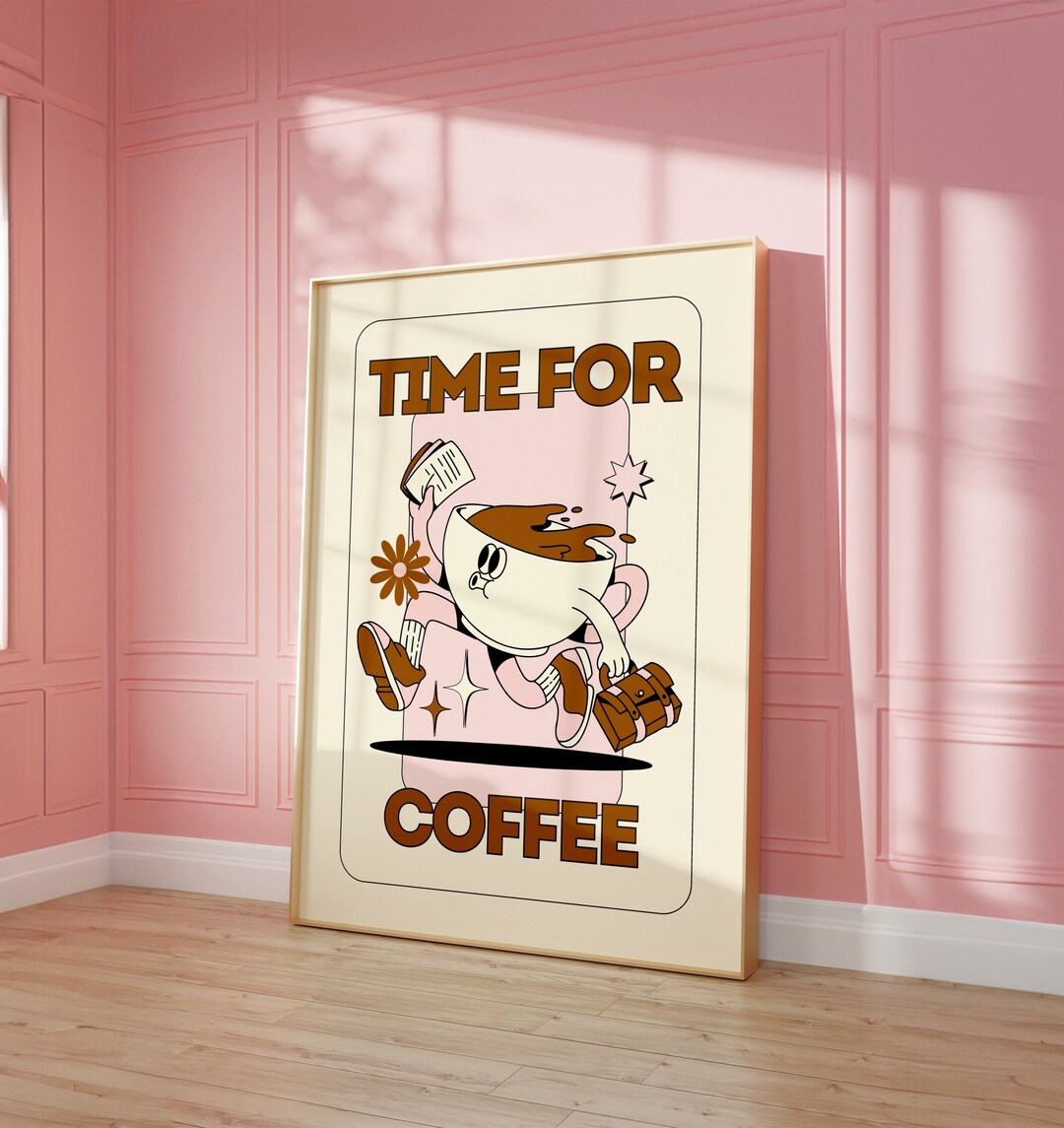 Retro Coffee Print • Vintage Coffee Poster for the Office • Espresso ...