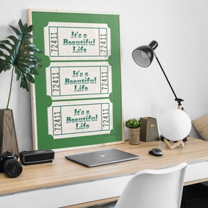 It's A Beautiful Life Ticket Print • Good Times Ticket Inspired Print ...
