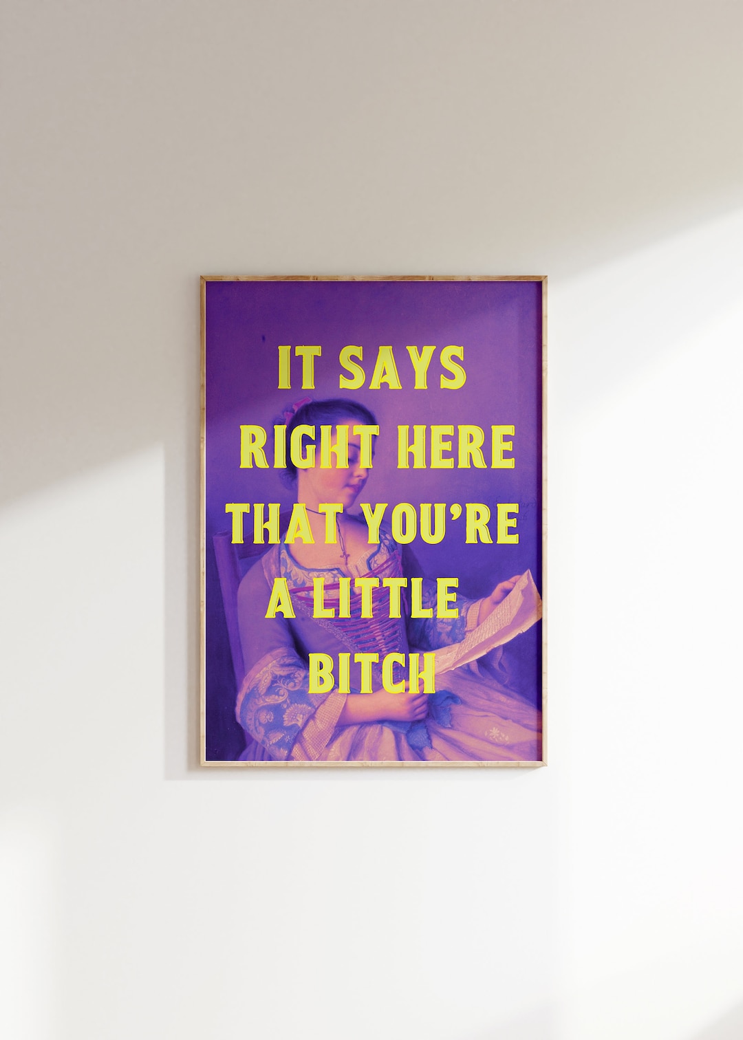 Funny Altered Art Print • Sassy Quote on Baroque Painting • Eclectic ...