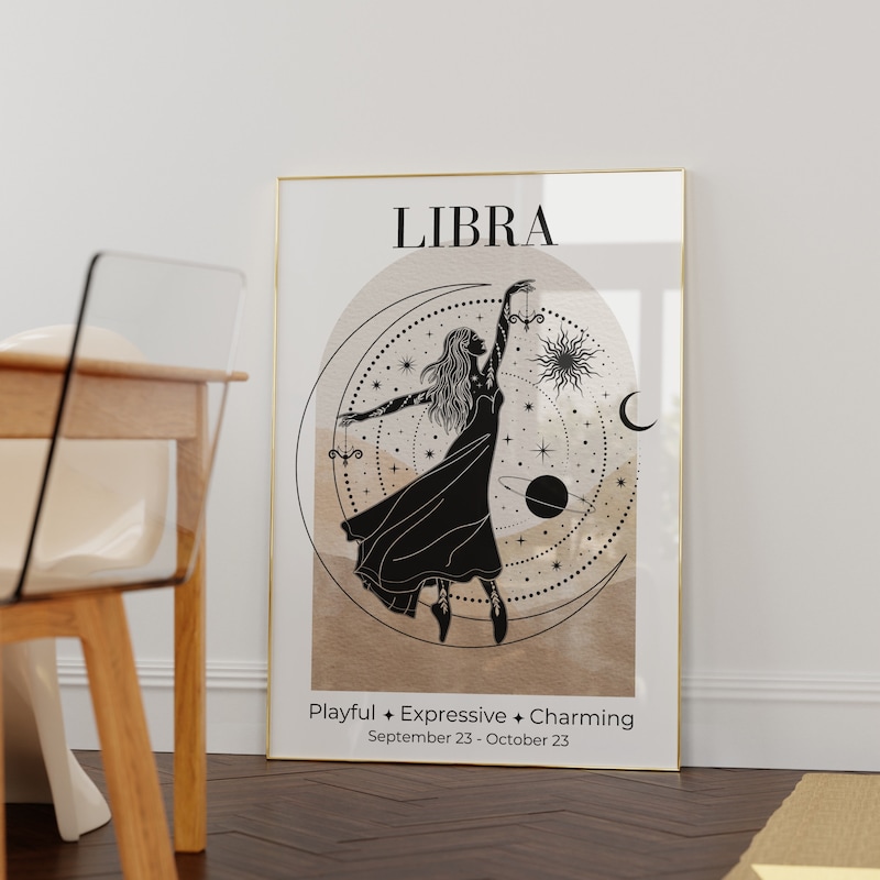 Libra Print - Etsy