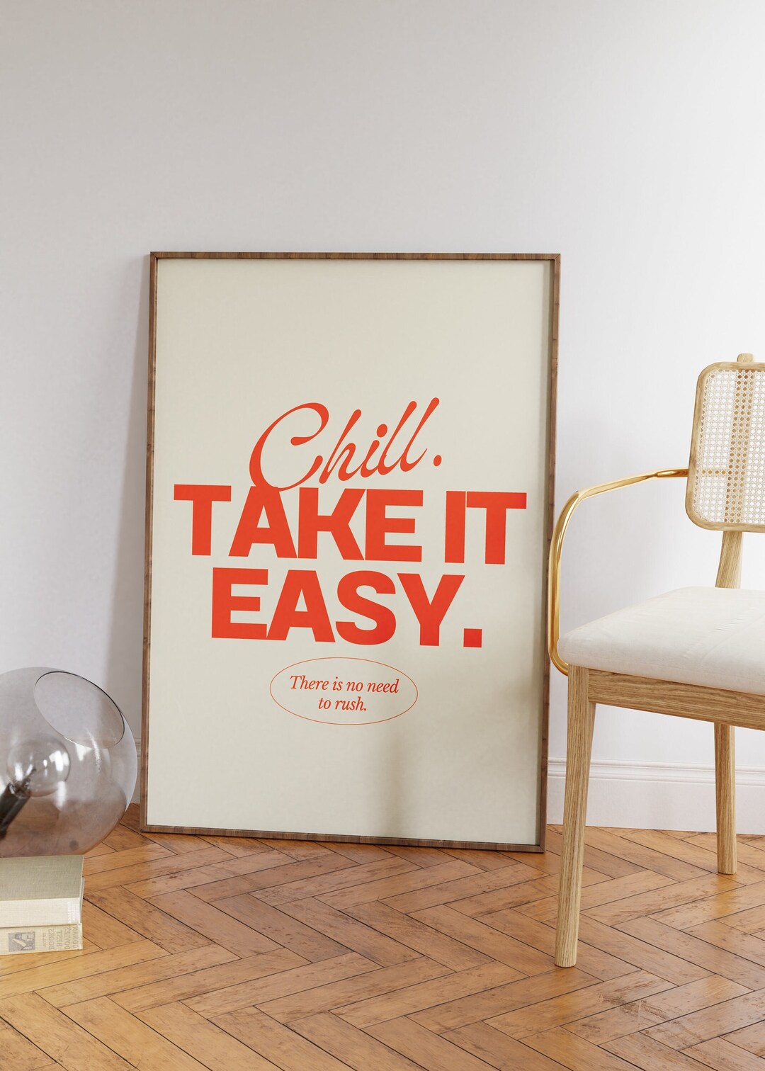 Retro Orange Quote Print • Preppy Aesthetic Vintage Typography Poster ...