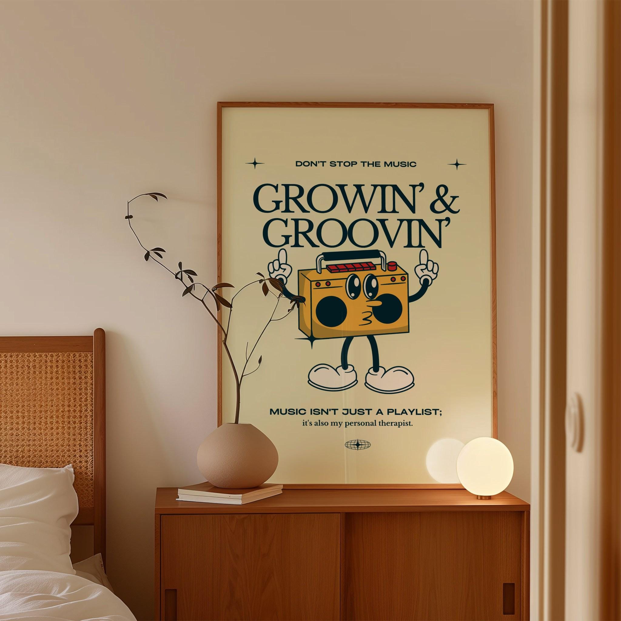 Retro Kids Music Physical Poster • Vintage Radio Record Player Wall Art ...