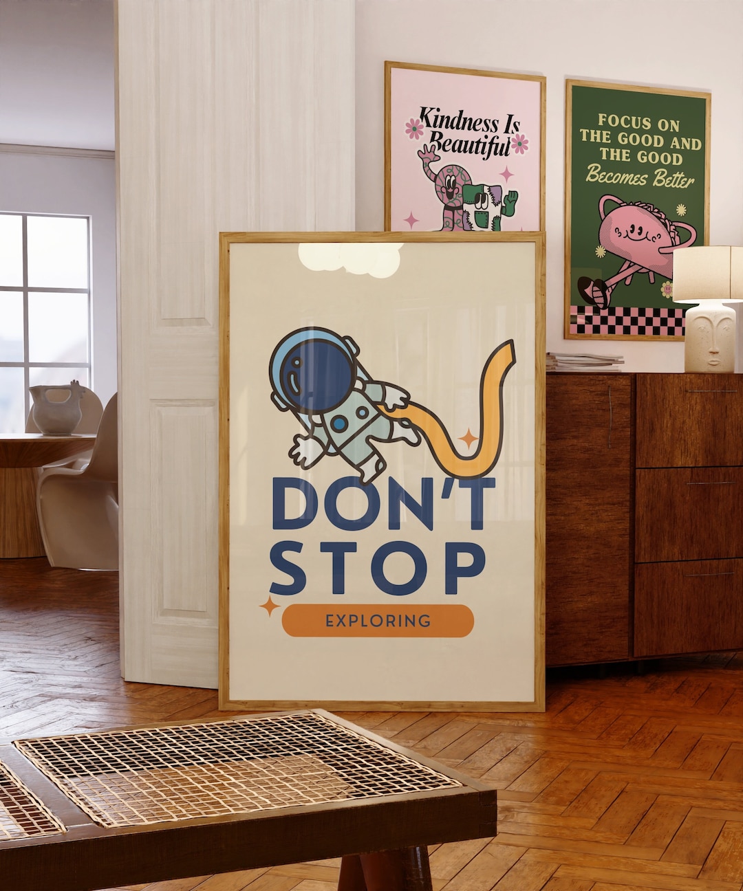 Classroom Art Decor • Cute Positive Encouraging Wall Art • Astronaut ...