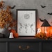 Dancing Skeletons Halloween Wall Art • Elegant Disco Ball Aesthetic ...