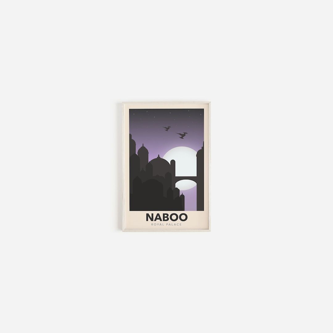 Star Wars Naboo Wall Art Digital Wall Print, Minimalistic Art, Trendy ...