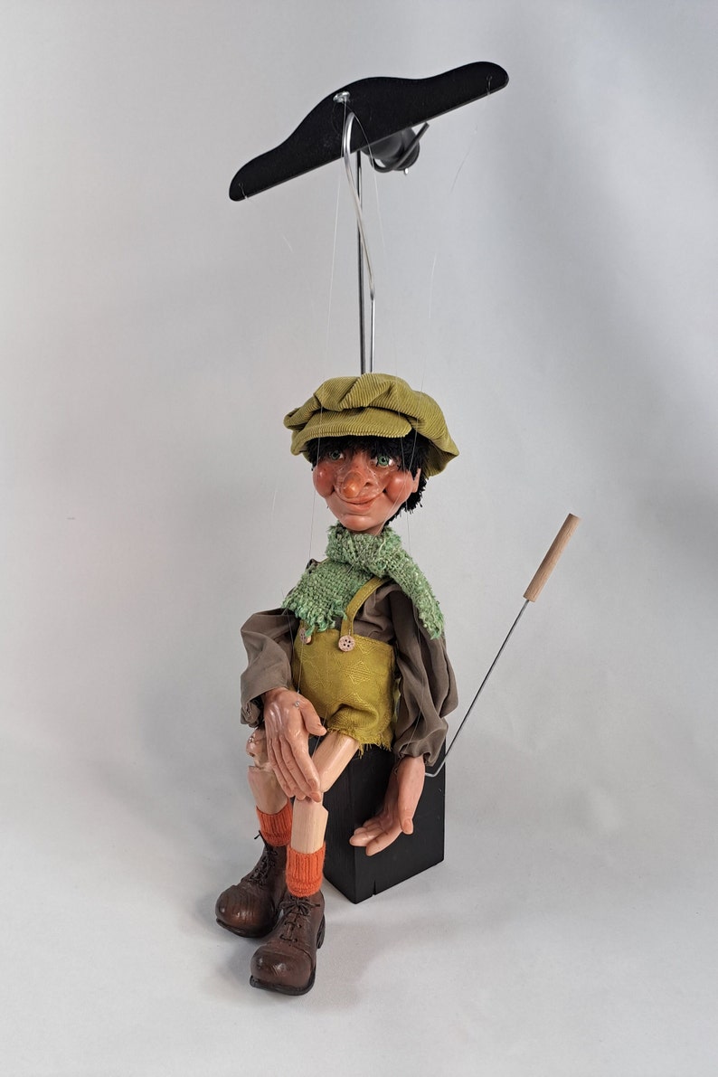 Pinocchio Puppet, Handmade Without Molds, in Wood and Polymer Clay ...