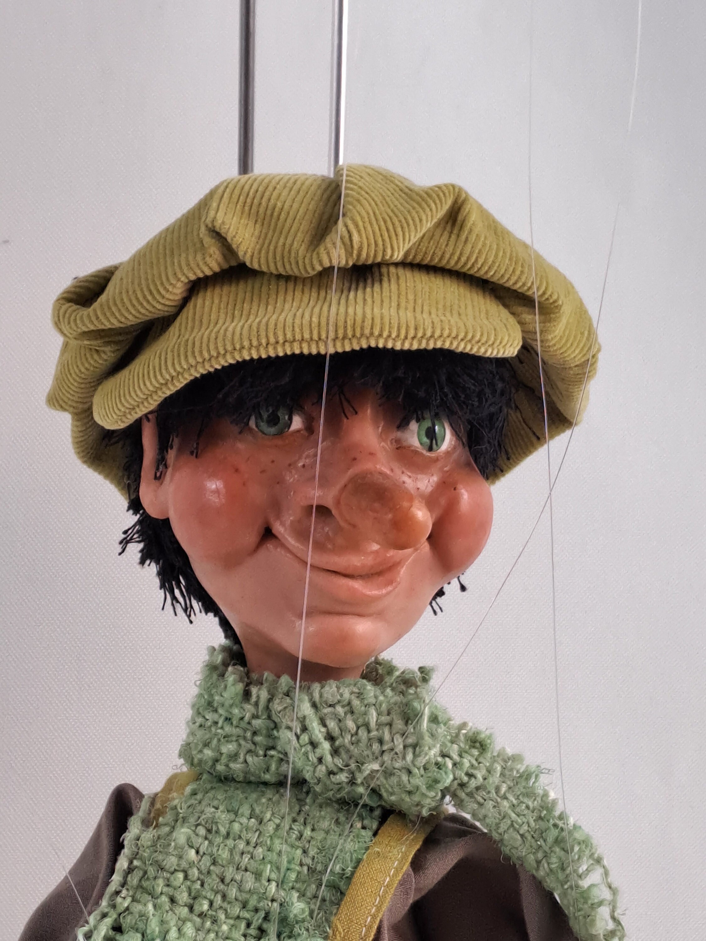 Pinocchio Puppet, Handmade Without Molds, in Wood and Polymer Clay ...